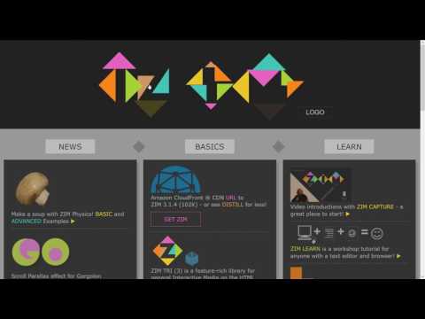 Canvas Coding Examples - 31 - Interactive Logo 2 - with ZIM #HTML #JavaScript #CreateJS #ZIMjs