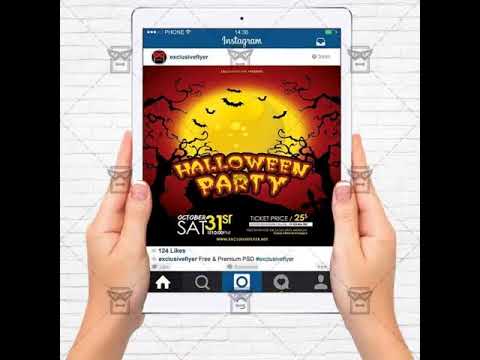 Halloween Party - Seasonal A5 Flyer Template