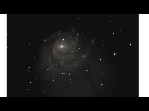 I captured Pinwheel Galaxy ( M 101 ) through Telescope