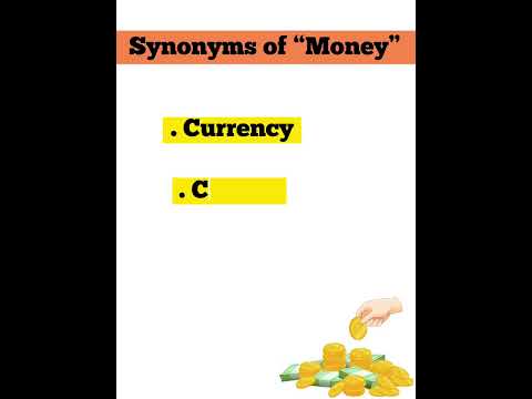 Synonyms of word "Money" #shorts #youtubeshorts #synonymsof money #synonymsinenglish #easywords