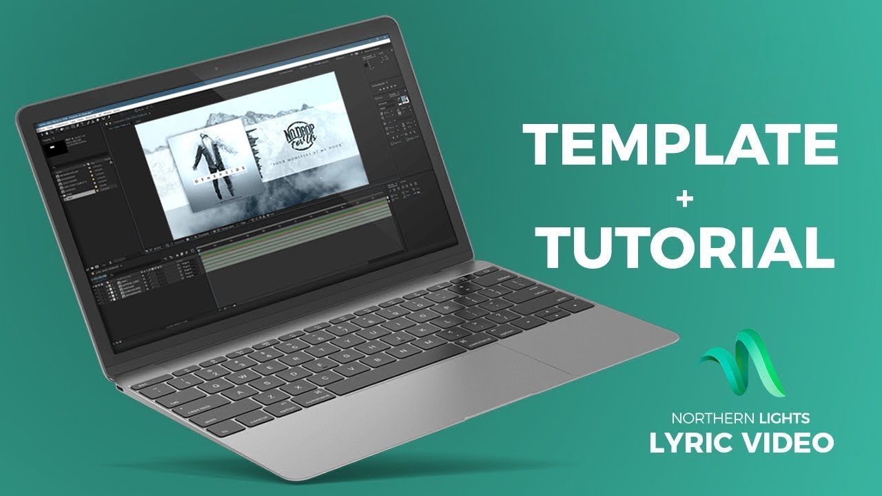 Lyric Video Template After Effects + Free Tutorial - How to make a Lyric Video //Lyric Video Maker