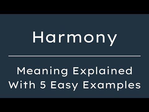 What Does Harmony Mean? Harmony Meaning in English With 5 Example Sentences