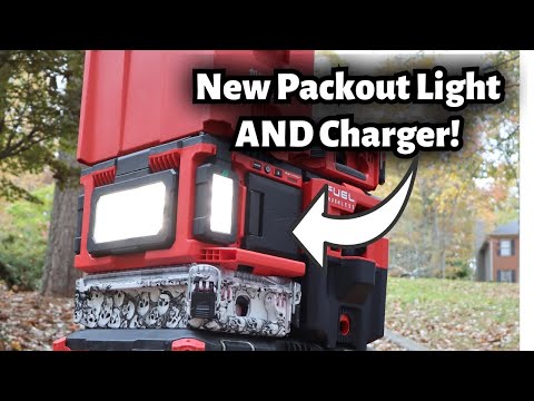 New Milwaukee Packout Light and Charger!! 3000 Lumens.