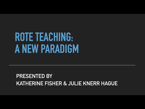 Ten Benefits of Rote Teaching Webinar Replay