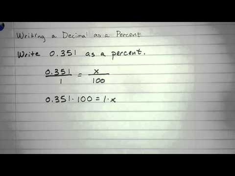 C.7.6 - Writing a Decimal as a Percent