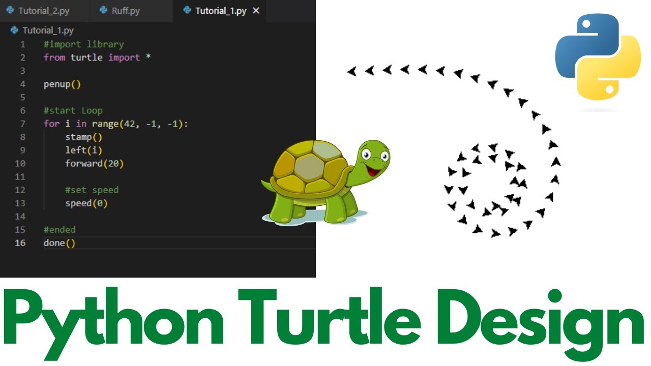 Python Programing Tutorial || Python GUI || Python Turtle Tutorial #001