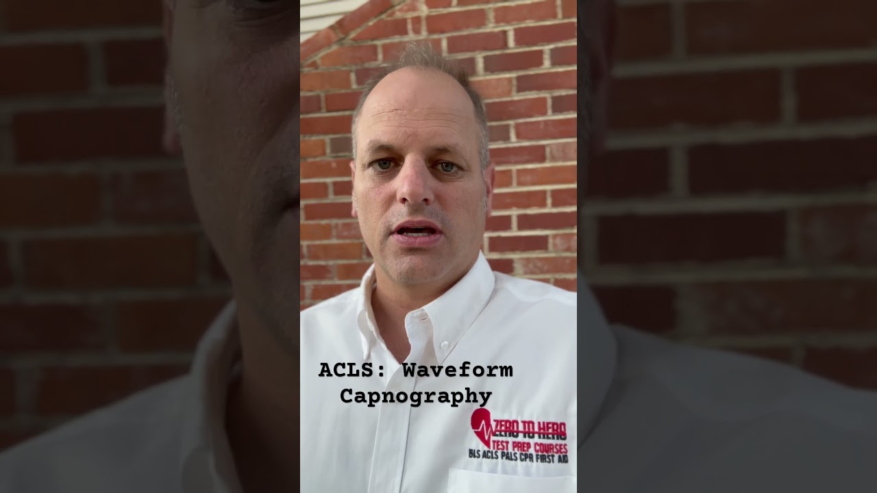 ACLS: Waveform Capnography, End-Tidal CO2, PETCO2 #acls #AclsTestPrepCourse