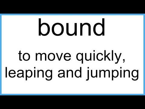 bound The New English Dictionary meaning | Vocabulary for Kids | Children's Dictionary