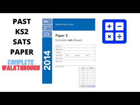 2014 Paper 2 - Past KS2 SATs exam