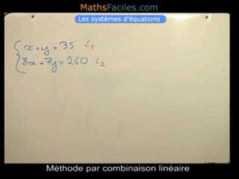 Systèmes d'équations - 3ème - MathsFaciles