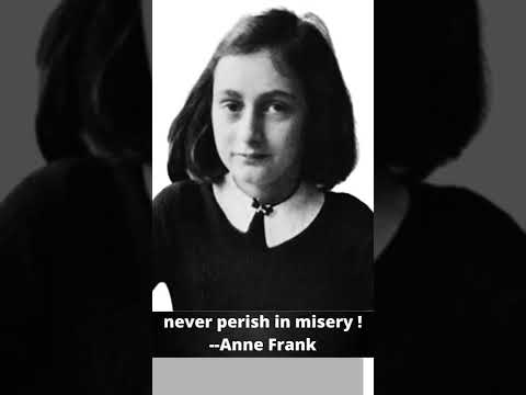 Anne Frank talks about courage & faith.#shorts #annefrank #bestquotes #improveworld #courage #faith