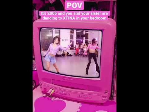 The pink TV was to die for #sullivantwins #2000s #xtina