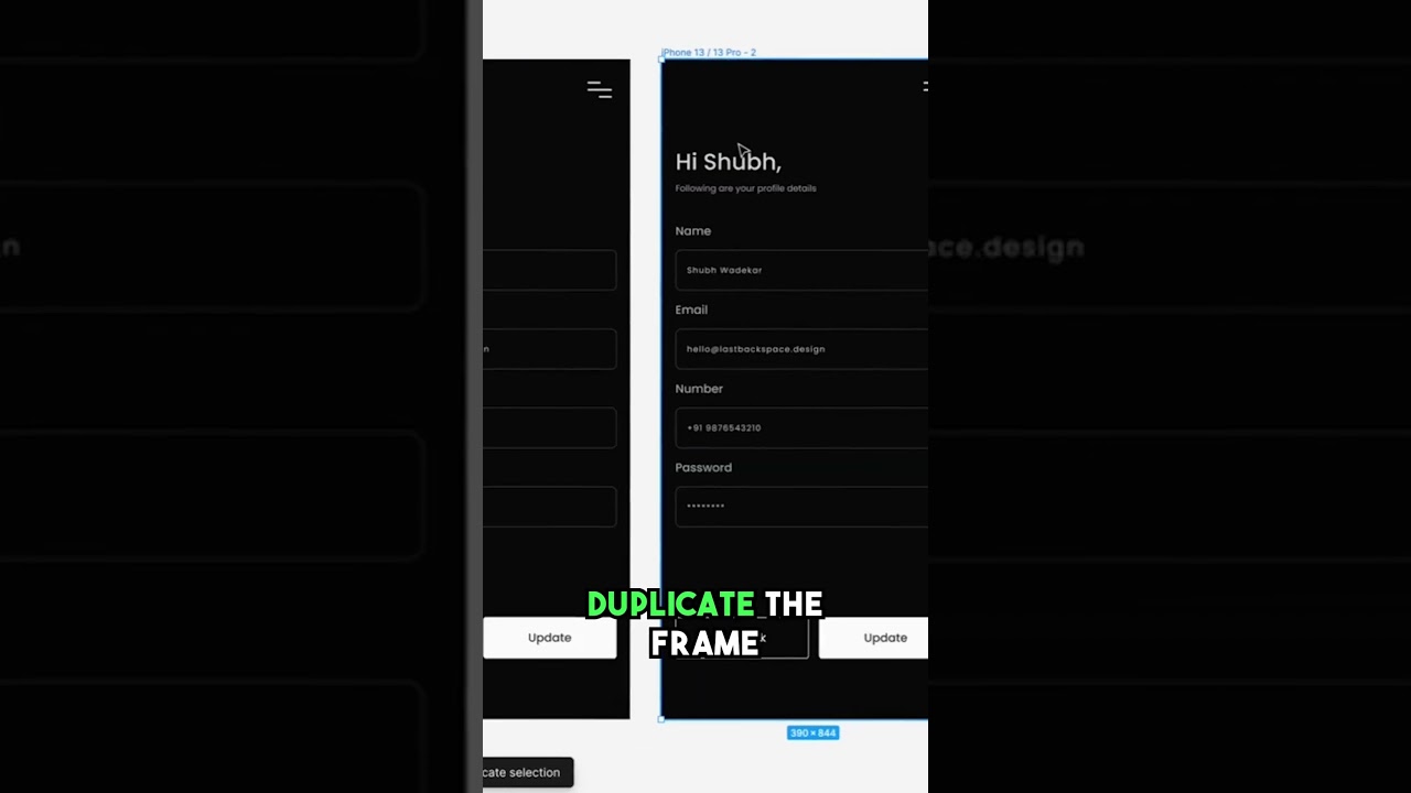 🚀How to Create Sidebar Animation in 1 minute in #figma | Figma Animation Series #shorts