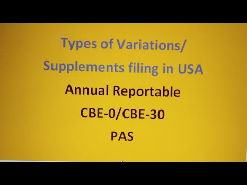 Types of ANDA amendmemts #usfda #supac #guidelines #PAS #CBE