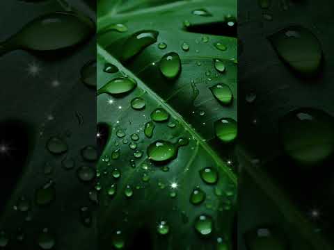 KOH Video Wallpaper AH242 Fresh And Green Montera Leaves