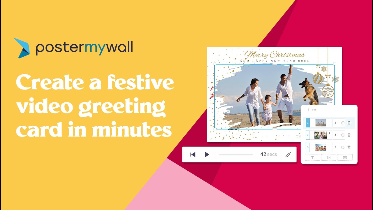Create a Festive Video Greeting Card in Minutes Using PosterMyWall