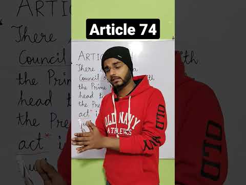 Article 74 of Indian Constitution #upsc #polity #ssc #ssccgl #ias #indianpolity #short #shorts #gk