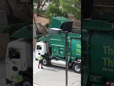 WM Amrep Front Loader 211254 #garbagecollection #garbagetruck #trash #truck #organic