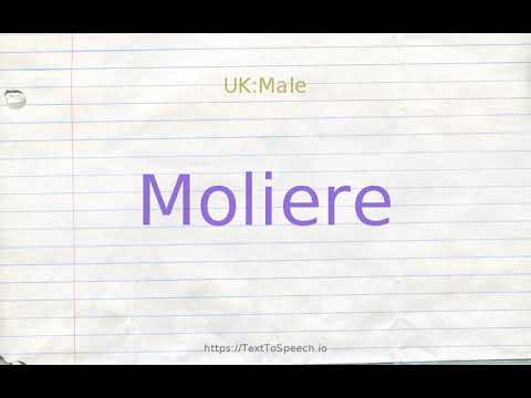 How to pronounce moliere