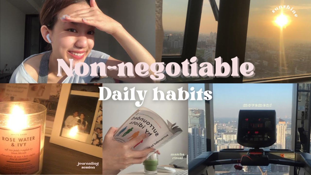 2024 DAILY HABITS *non-negotiable* | self-discipline, stay consistent, get back on track