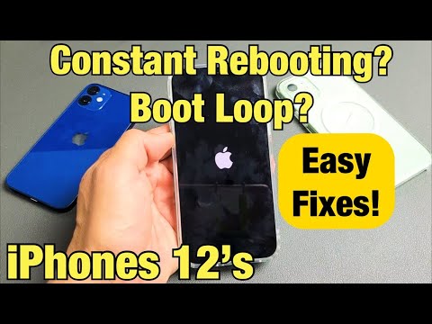 iPhone 12's: Stuck in Constant Rebooting Boot Loop with Apple Logo Off & On Nonstop? FIXED!