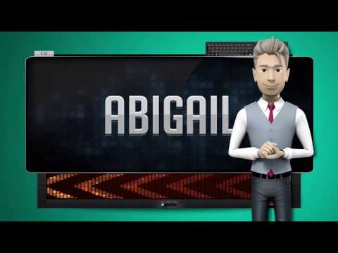 ABIGAIL - How to say it Backwards