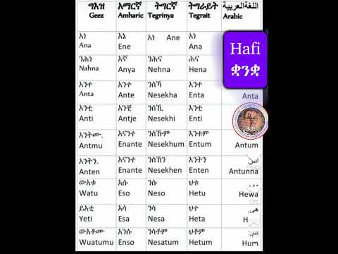 LEARN TIGRIGNA WITH ME