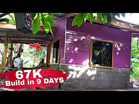 Magaan sa bulsa ang cladding 67k Pesos lang, cladding half concrete build in 9 days, 12 x 16feet