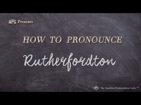 How to Pronounce Rutherfordton (Real Life Examples!)