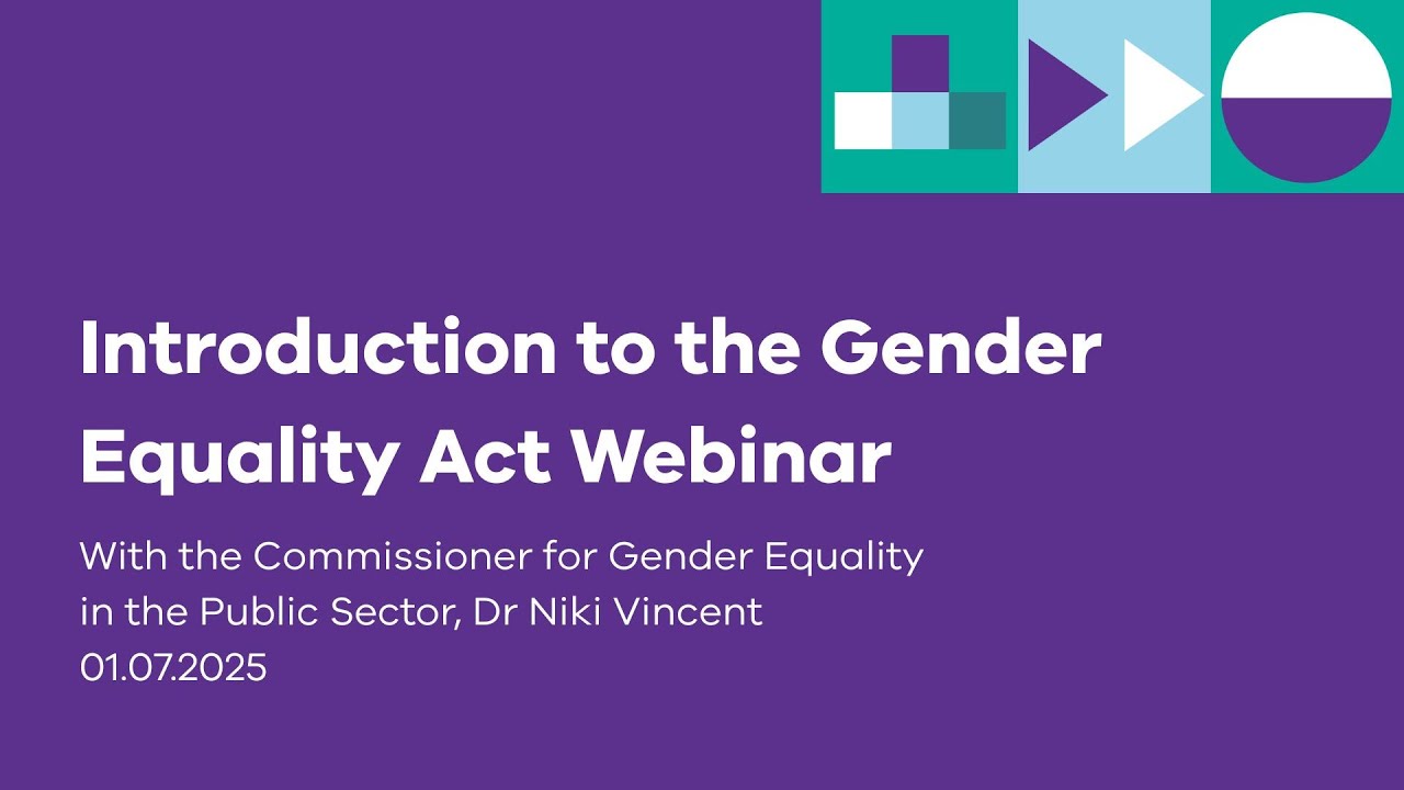 Webinar: Introduction to the Gender Equality Act