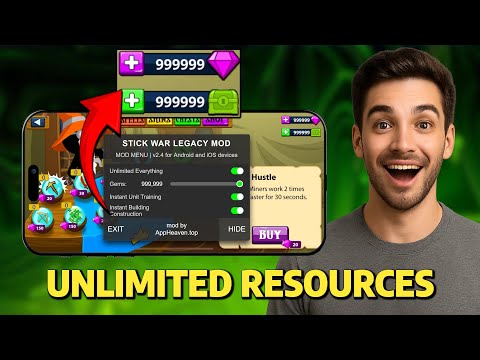 Stick War Legacy Hack Unlimited Gems Working Tutorial 💎🔥