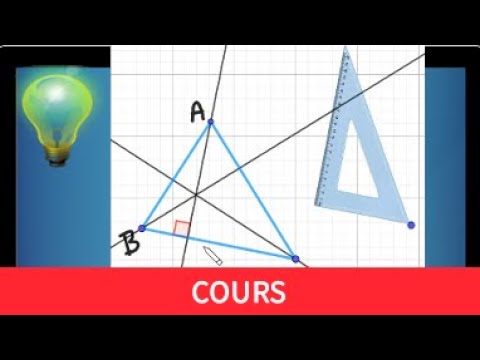 Cours ♦ Hauteur d'un triangle • Définition, vocabulaire, construction ♦ Sixième Cinquième