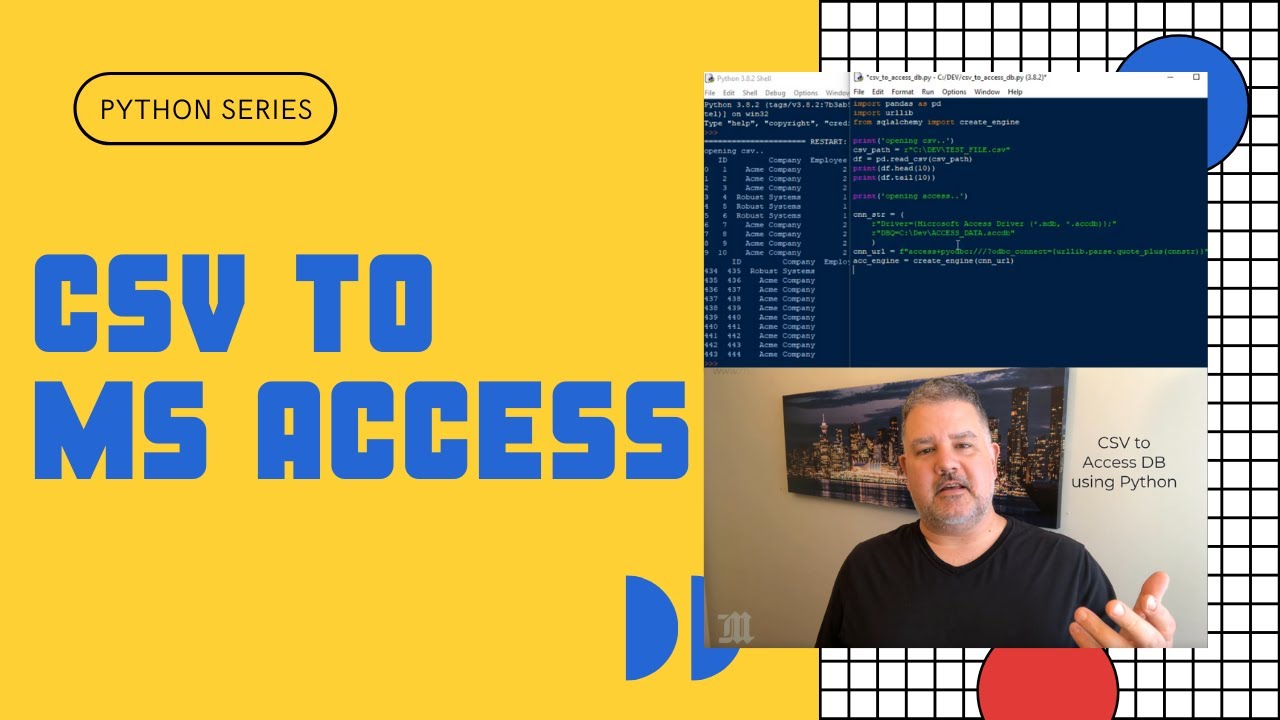 CSV to Microsoft Access Using Python and Pandas