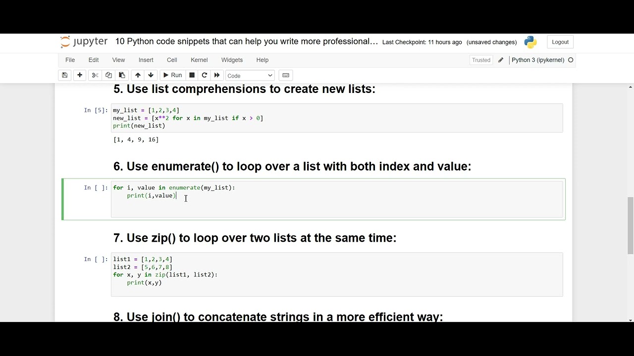 10 Python code snippets that can help you write more professional code