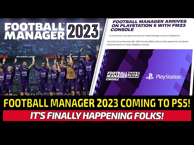 Football Manager 2023 on PlayStation - Release dates, console edition ...