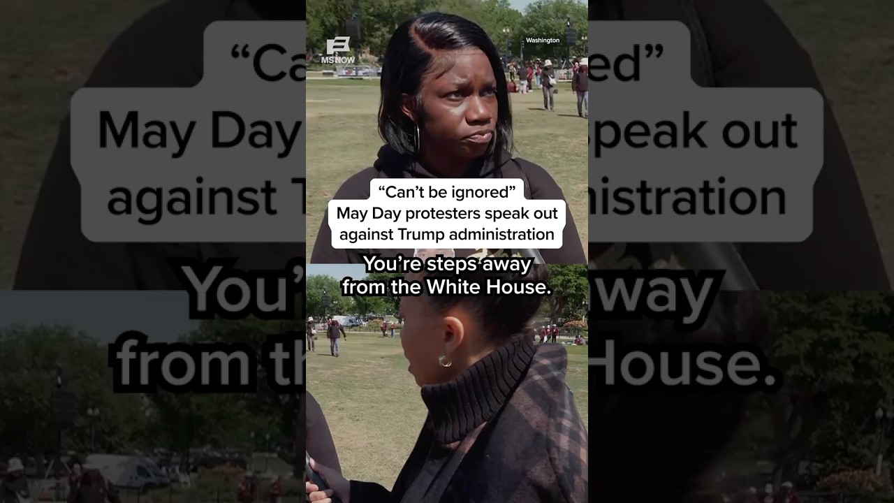 'Can't be ignored': May Day protesters speak out against Trump admin.