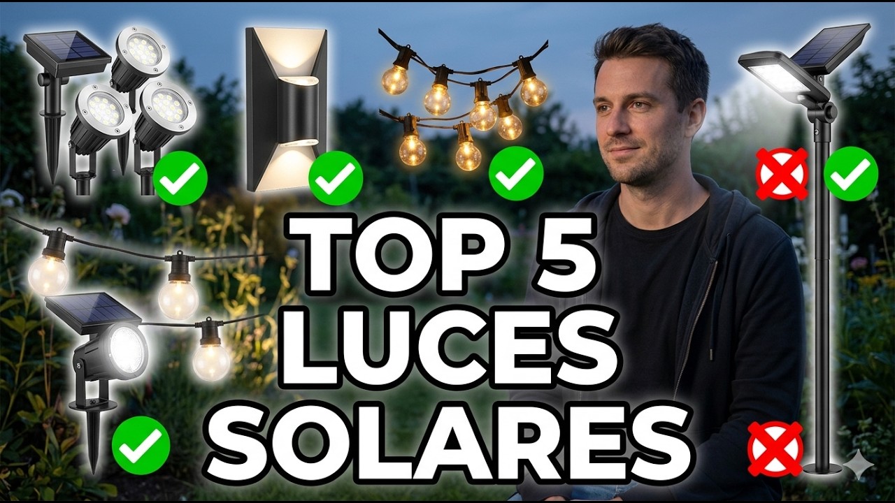 ¿Qué Luz Solar Exterior Comprar en 2026? ☀️ Las 5 Mejores Luces Solares para Jardín
