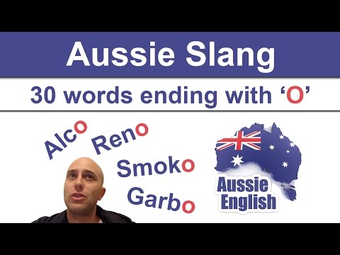 30 Aussie slang words ending with 'O' | Learn Australian English