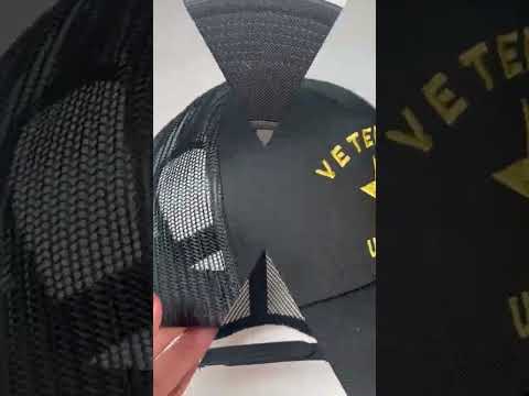 U.S. Army Veteran Military Embroidered Twill 5 panel Mesh Back Cap