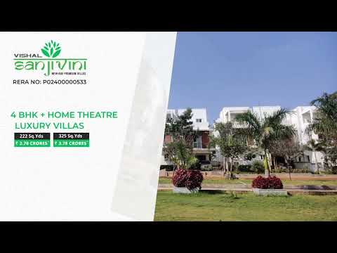 Vishal Sanjivini Triplex Luxury villas for sale at Tukkuguda , Hyderabad- Vishal Projects
