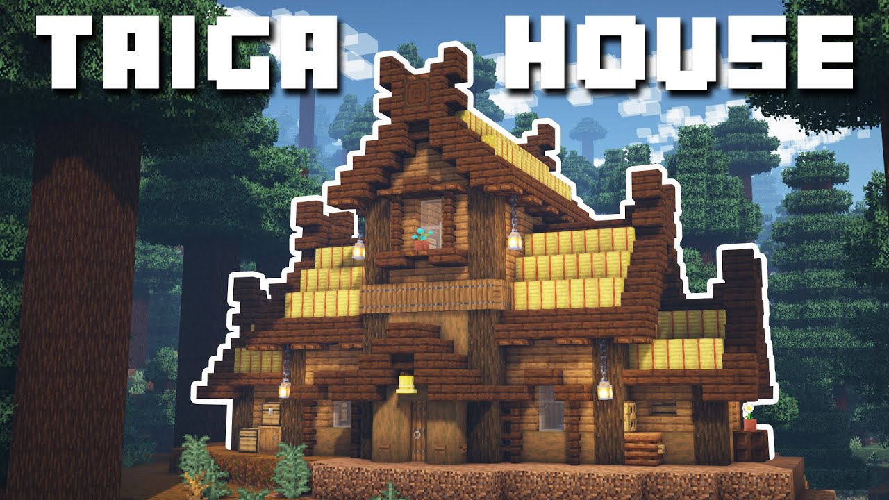 Minecraft - Taiga House Tutorial (How to Build) - Minecraft Builders