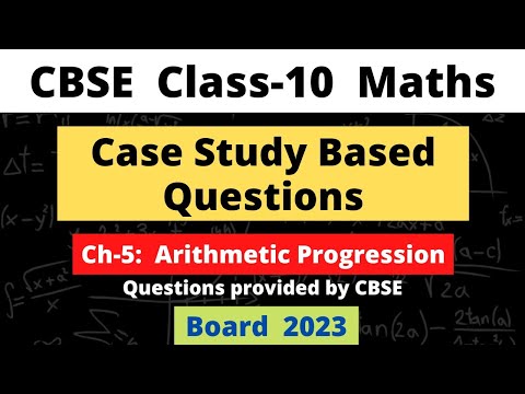 Case Study Based Questions | Chapter 5 Arithmetic Progression | Class 10 Maths Term 2