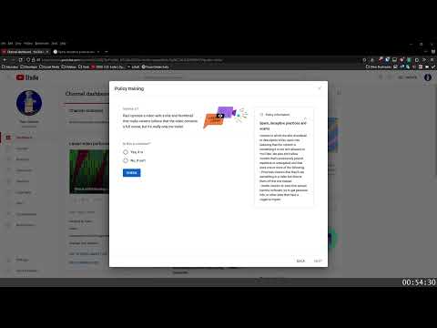 Taking the YouTube's Policy Training
