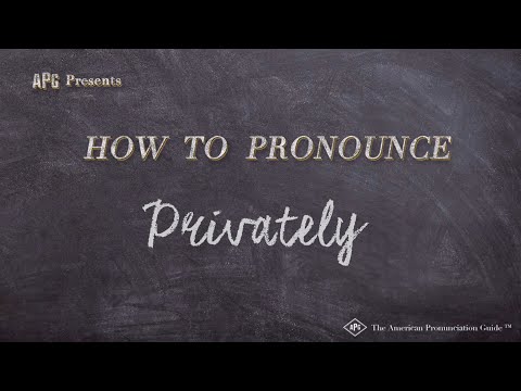 How to Pronounce Privately (Real Life Examples!)