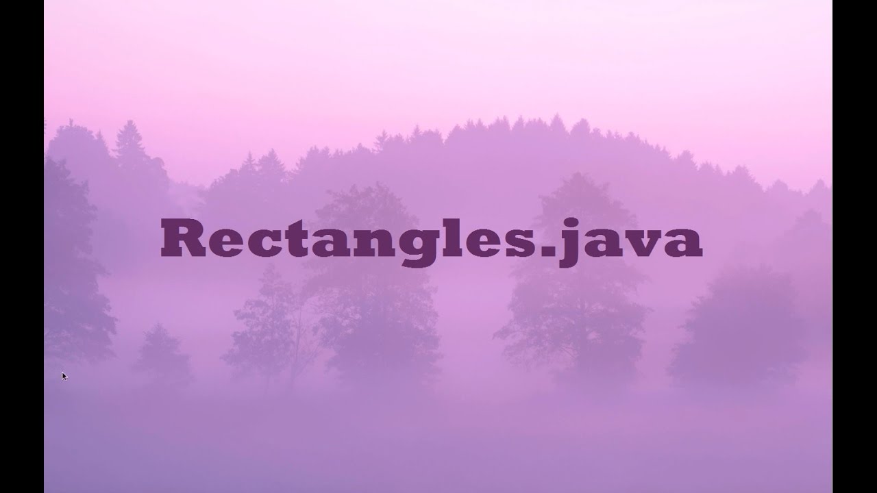 Java program Rectangles.java