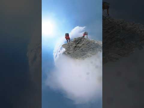 Challenging climb above the clouds on Ama Dablam in the Everest Region #everest #shorts #nepal