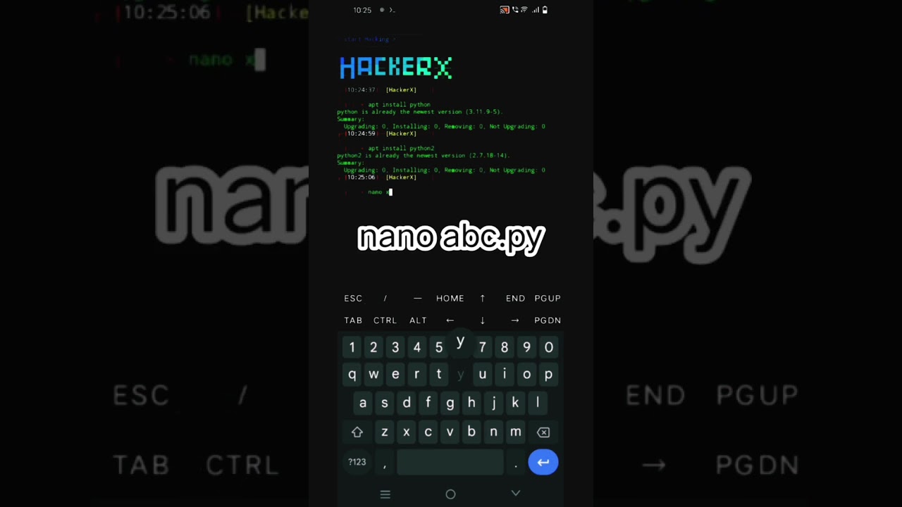 Run a python file in termux! #termux #linux #coding #programming