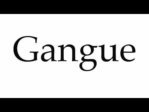 How to Pronounce Gangue
