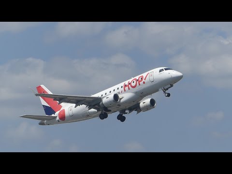 Air France HOP 🇫🇷 Paris CDG Rennes Saint Jacques RNS 🇫🇷 Embraer 170 ECONOMY [FULL FLIGHT REPORT]