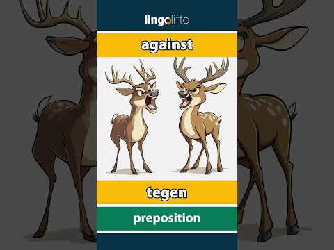 🇬🇧🇳🇱 against - tegen : vocabulary builder : learn English : laten we Engels leren